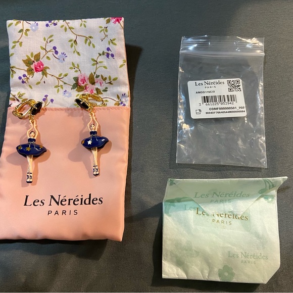 les nereides | Jewelry | Les Nrides Paris Ballerina Clipon Earrings | Poshmark